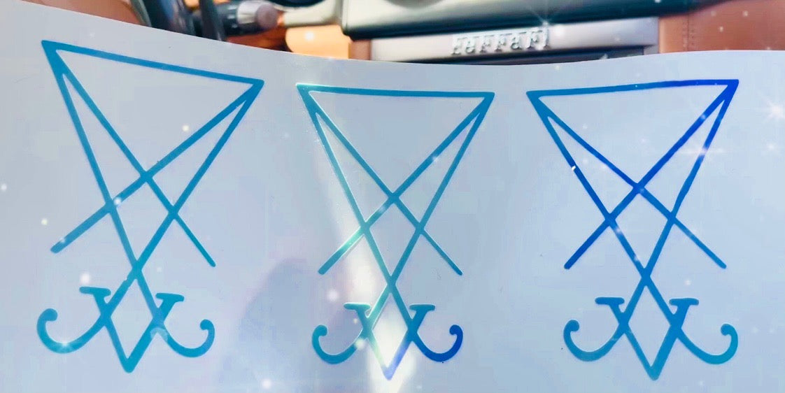 Lucifer Iridescent Car Decal Pack Of Three – The Order
